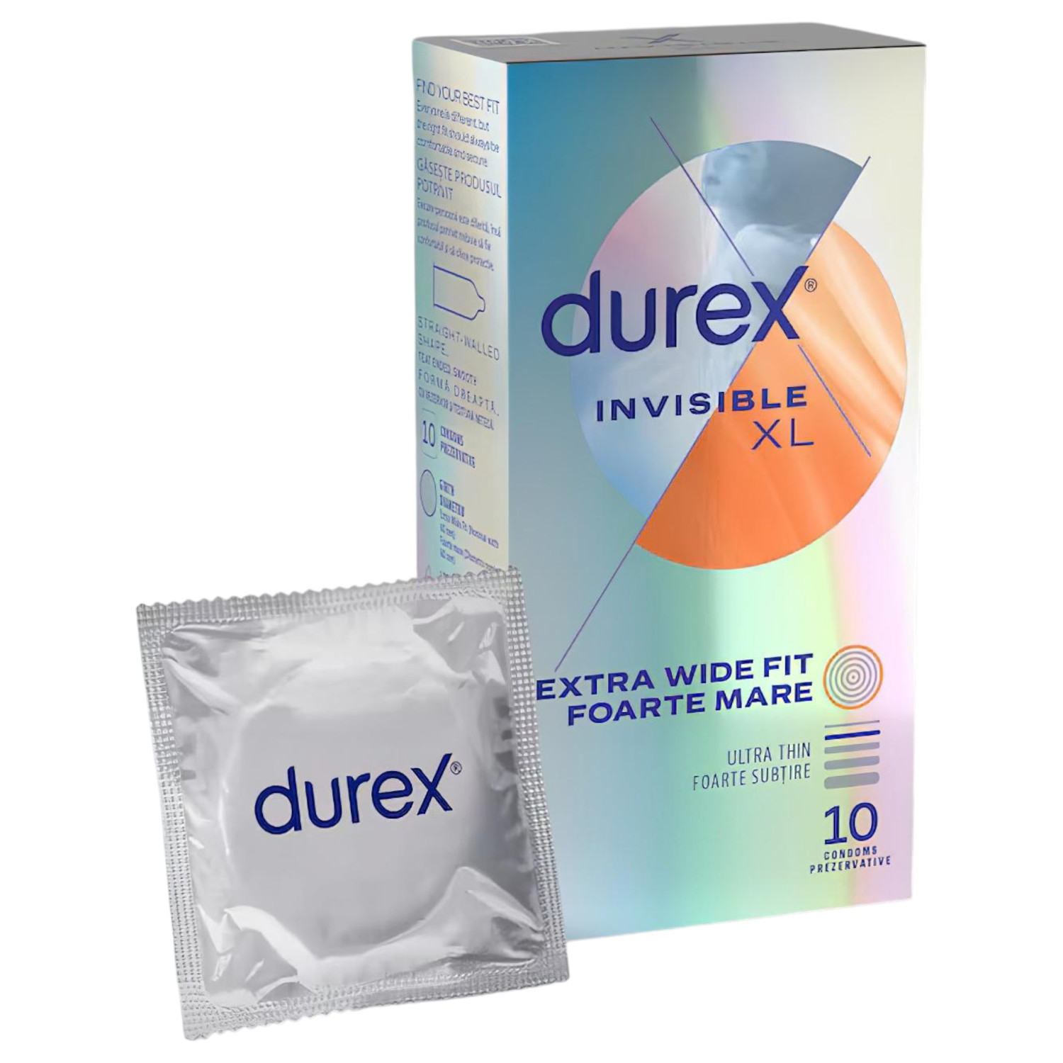 Durex Invisible XL - extra nagy óvszer (10db) | Padlizsan.hu